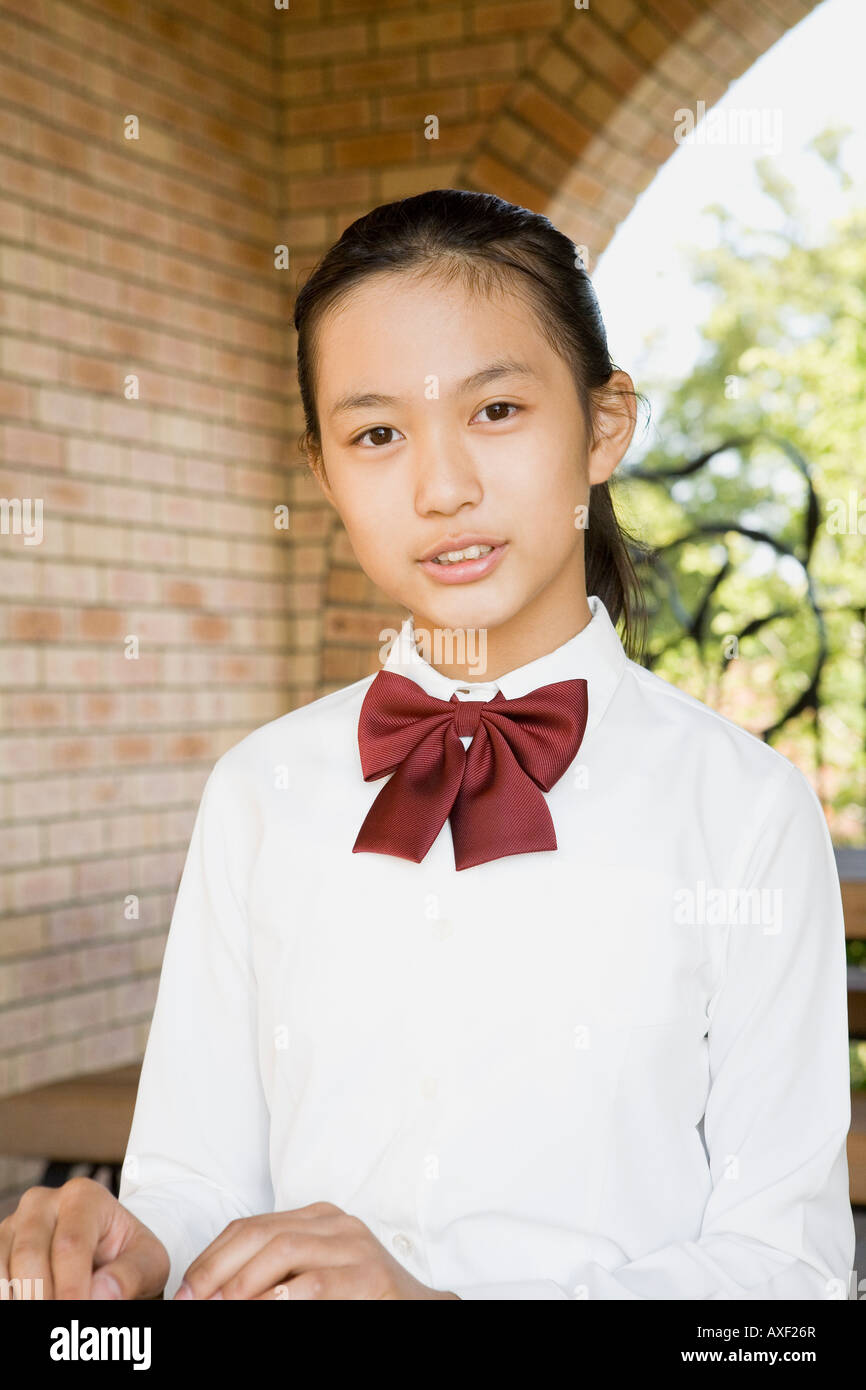 Portrait of schoolgirl Stock Photo - Alamy