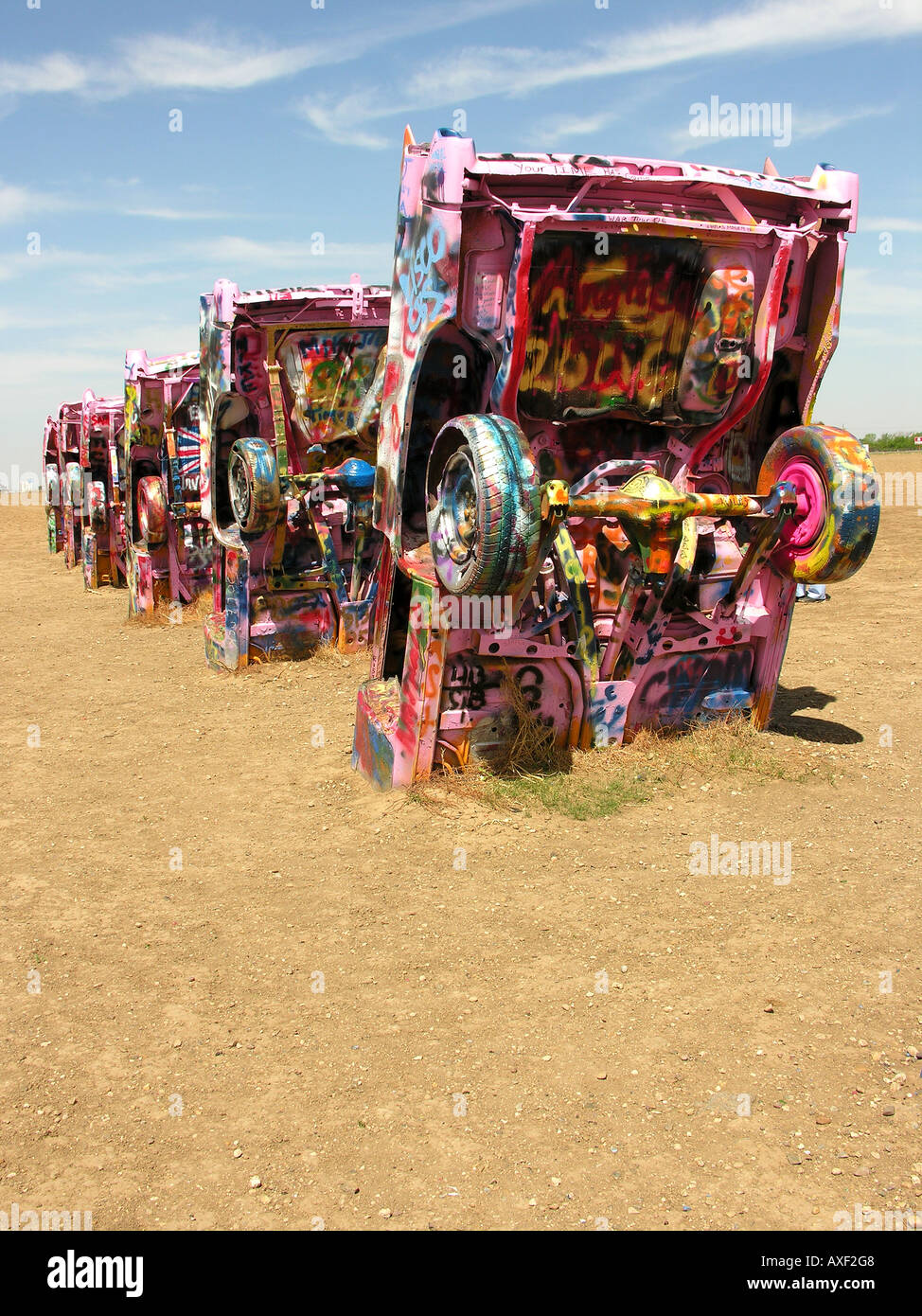 The Cadillac Ranch near Amarillo Texas USA Stock Photo - Alamy