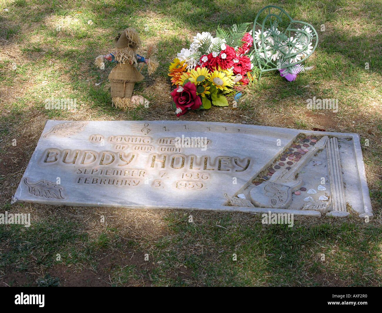 Texas USA Buddy Holly s grave Stock Photo - Alamy