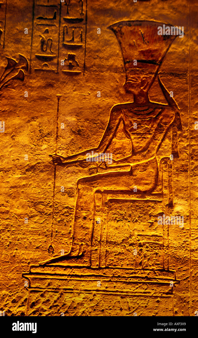 Abu Simbel Egypt The Great Temple of Ra-Harakhte Anukis ( Anqet ) the ...