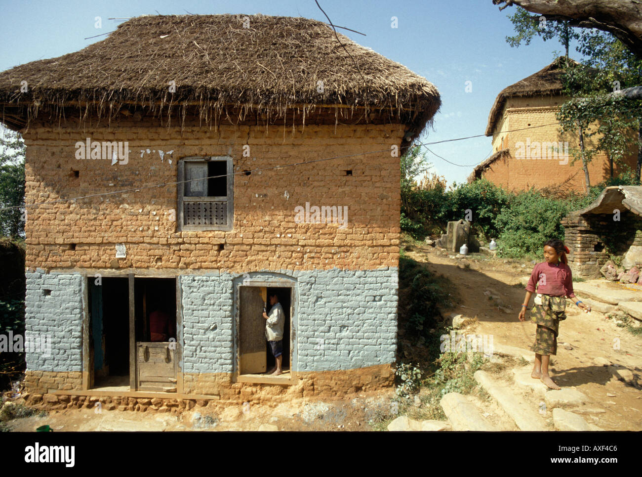 Nepal kathmandu valley rural house hi-res stock photography and images ...