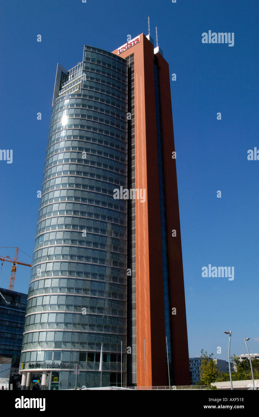 building Andromeda Tower Vienna Stock Photo - Alamy
