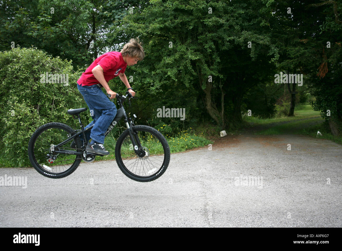 Trials bike wheelie hi-res stock photography and images - Alamy