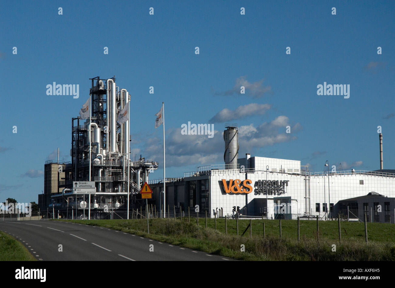 Absolut vodka factory in Nöbbelöv Sweden Stock Photo - Alamy