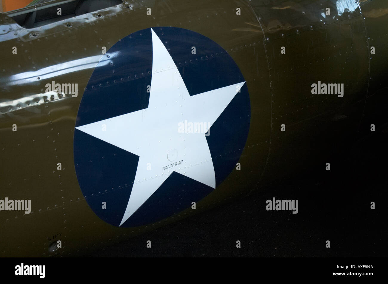 Star on aircraft Stock Photo - Alamy