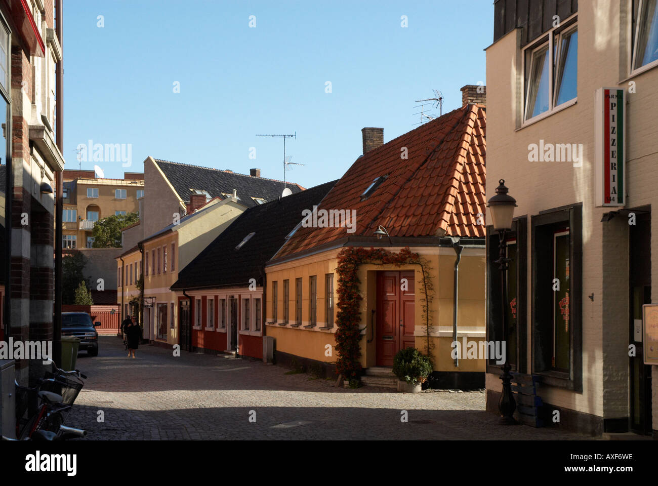 Kurt Wallander country. Böckaregatan in Ystad Stock Photo - Alamy