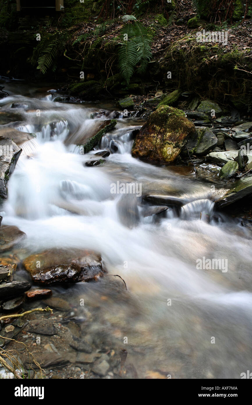 Brook flows down waterfall hi-res stock photography and images - Alamy