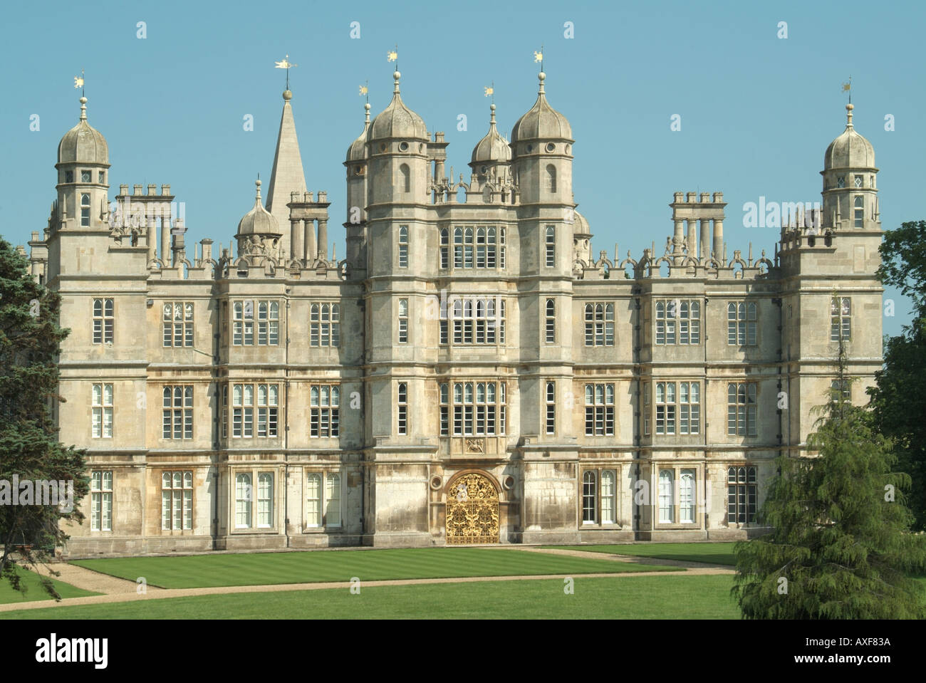Burghley House stately home on the borders of Cambridgeshire and ...