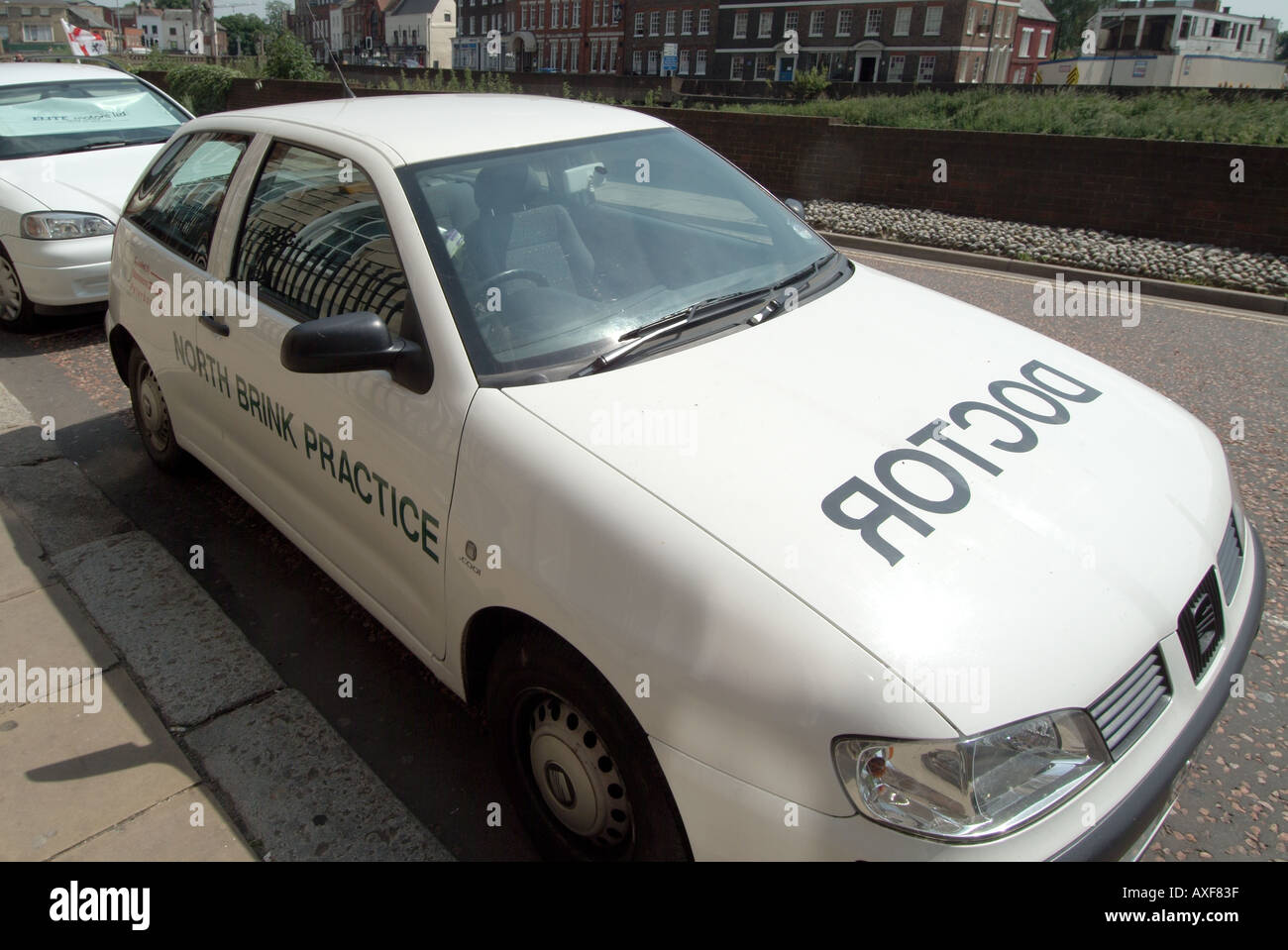 Wisbech reversed letters for rear view mirror identification on parked ...