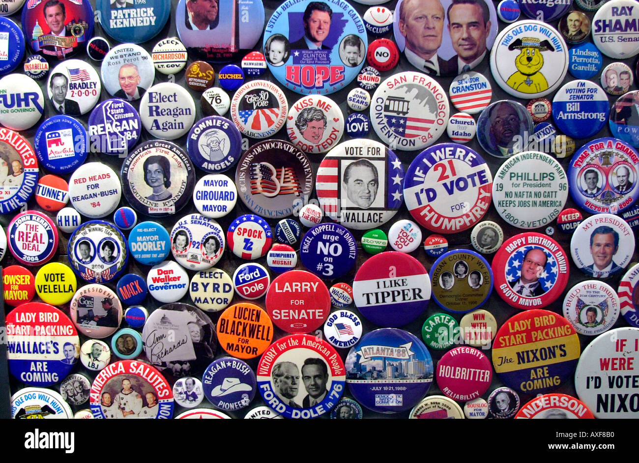 Political buttons hi-res stock photography and images - Alamy