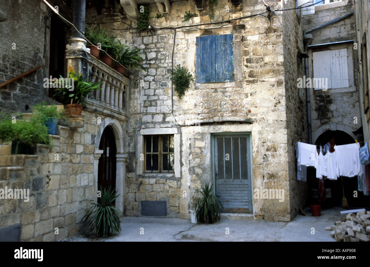 Courtyard trogir hi-res stock photography and images - Alamy