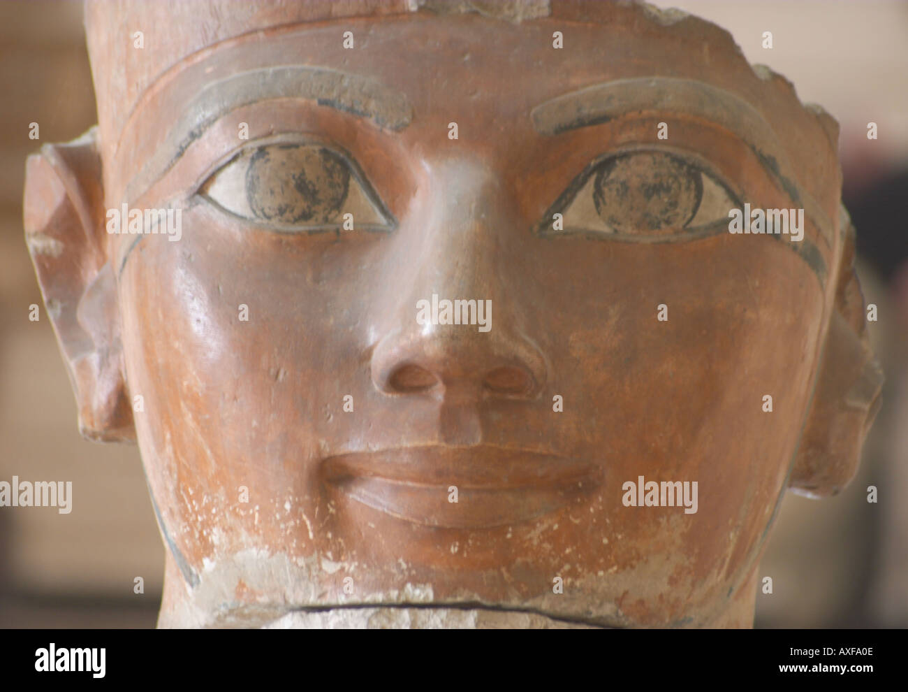 Face of statue of the female Pharaoh Hatshepsut Cairo Museum Stock ...