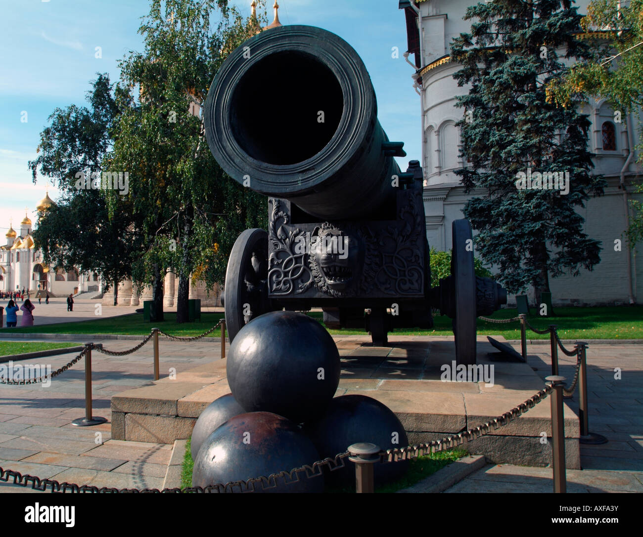 Tsar Pushka Canon or emperor canon Kremlin red square Moscow Russia ...
