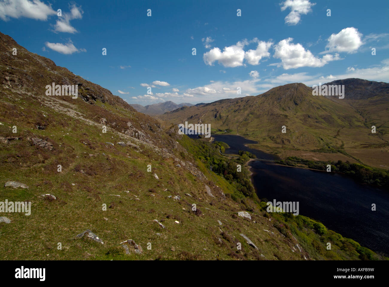 Kylemore lake and mountains connemara county galway west of ireland ...