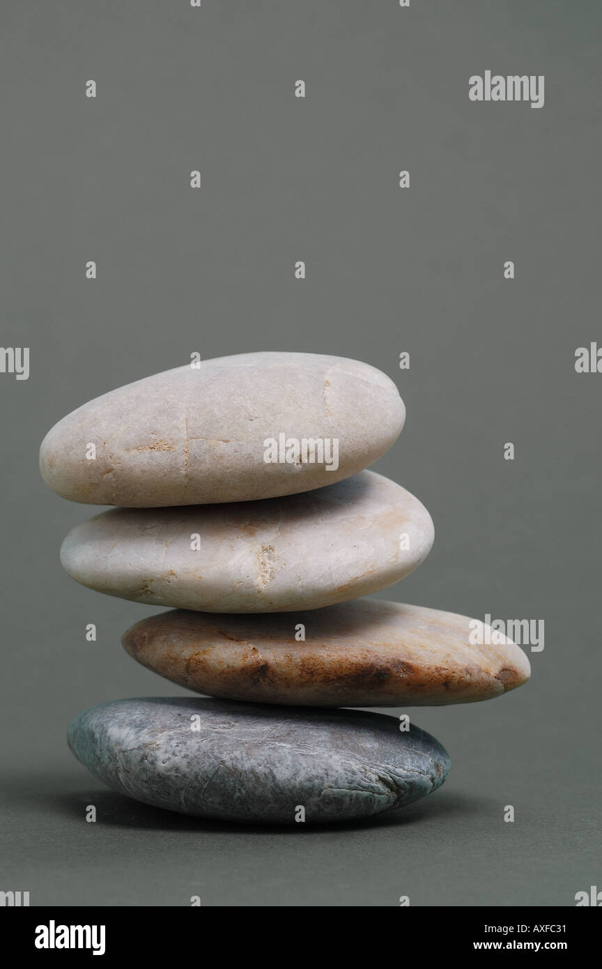 Stones balanced as a stack Stock Photo - Alamy