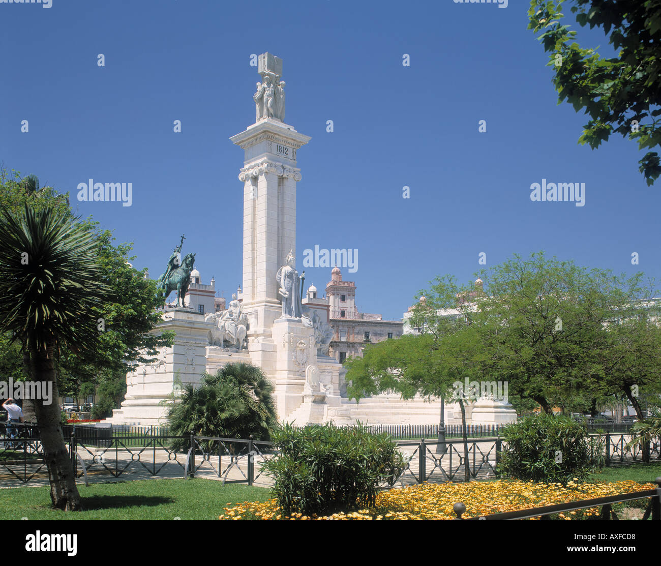 Cadiz Cathedral Square Plaza De Stock Photos & Cadiz Cathedral Square ...