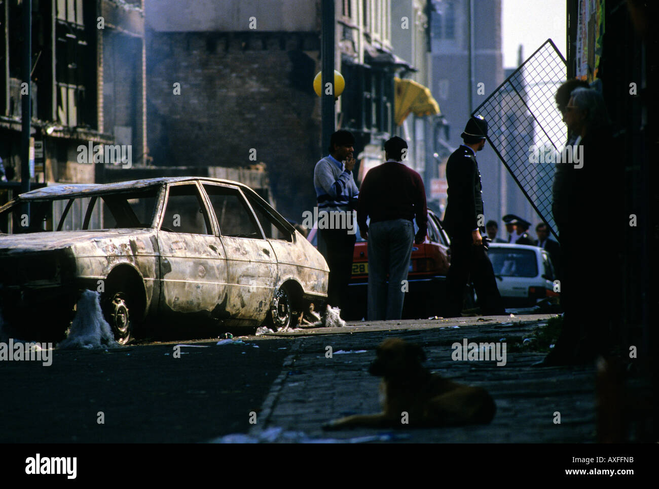 Handsworth Riots, Birmingham, England. 1985 The second Handsworth riots ...