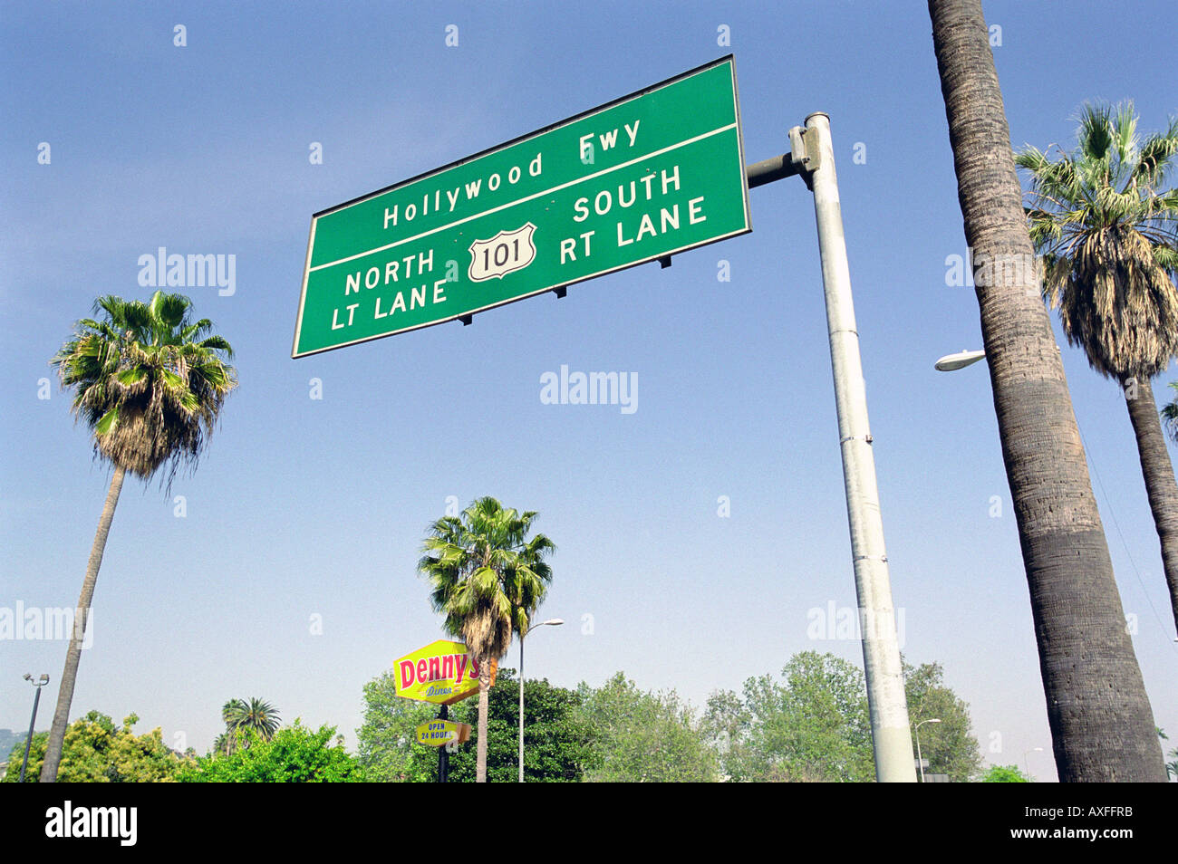 los angeles hollywood freeway Stock Photo - Alamy