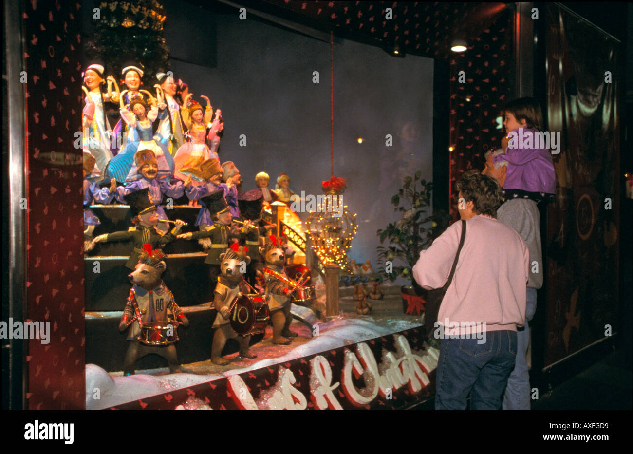 Christmas window display Melbourne Victoria Australia vertical Stock ...