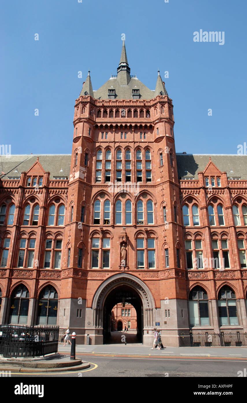 The Prudential Assurance building at Holborn Bars London Stock Photo ...