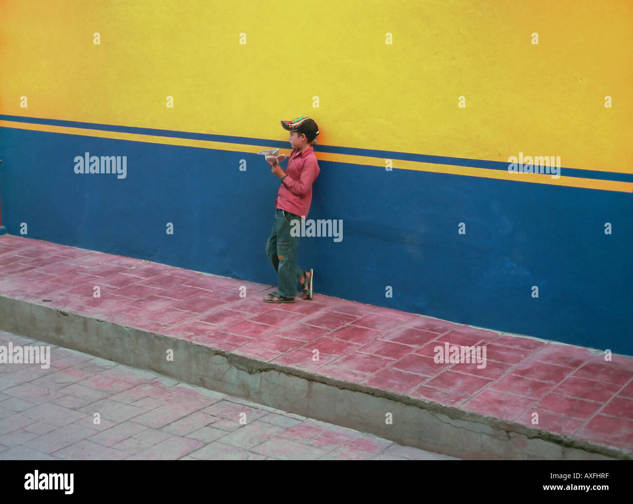 Street scene in Batopilas a small town situated in the bottom of Copper ...