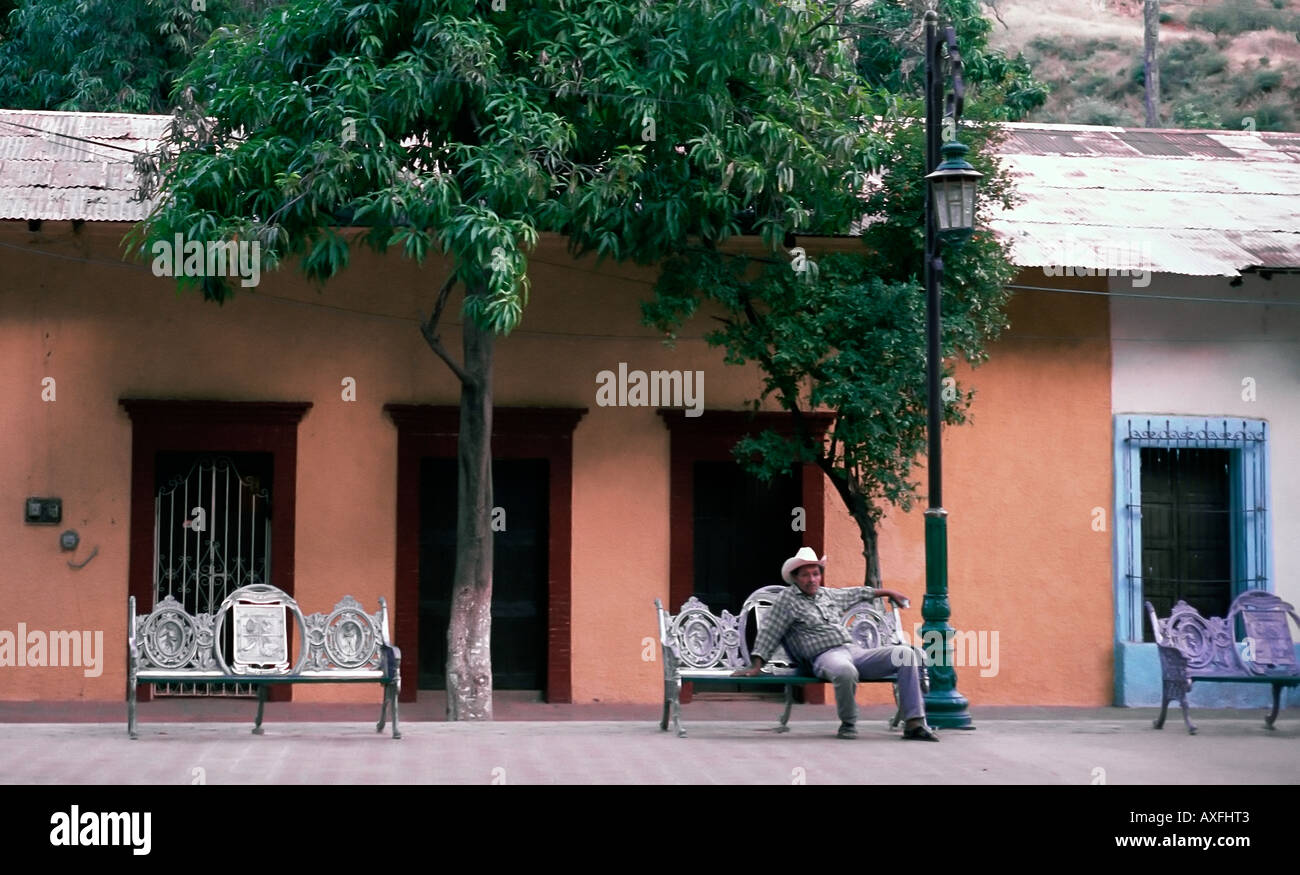 Street scene in Batopilas a small town situated in the bottom of Copper ...