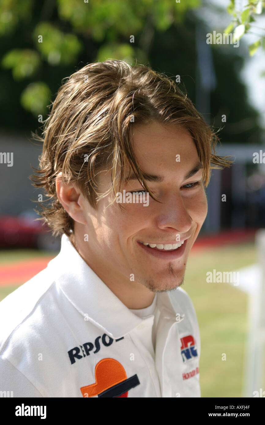 Moto GP Repsol Honda rider Nicky Hayden of the USA arriving at the 2005 ...