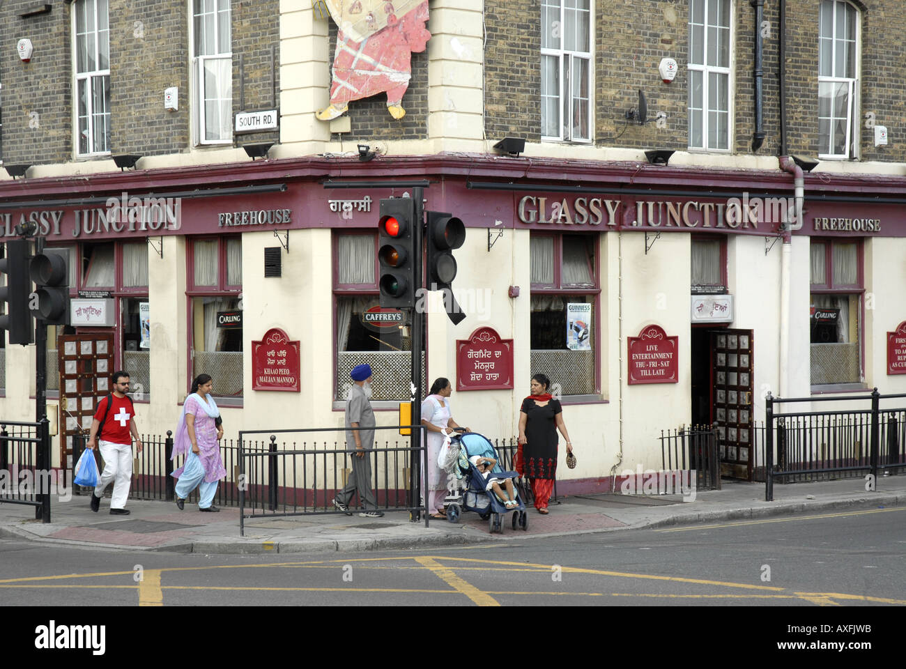 The Glassy Junction pub in Southall Middlesex Stock Photo - Alamy
