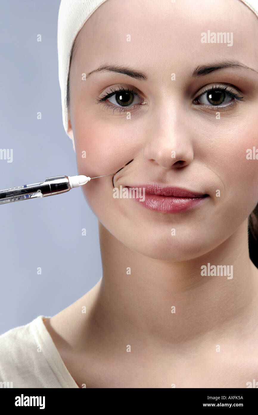 indoor studio cabinet close up woman girl 20 25 young smile smiling ...