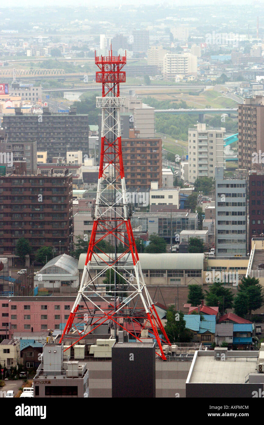 Panoramic city view from TV tower Sapporo Japan Stock Photo - Alamy