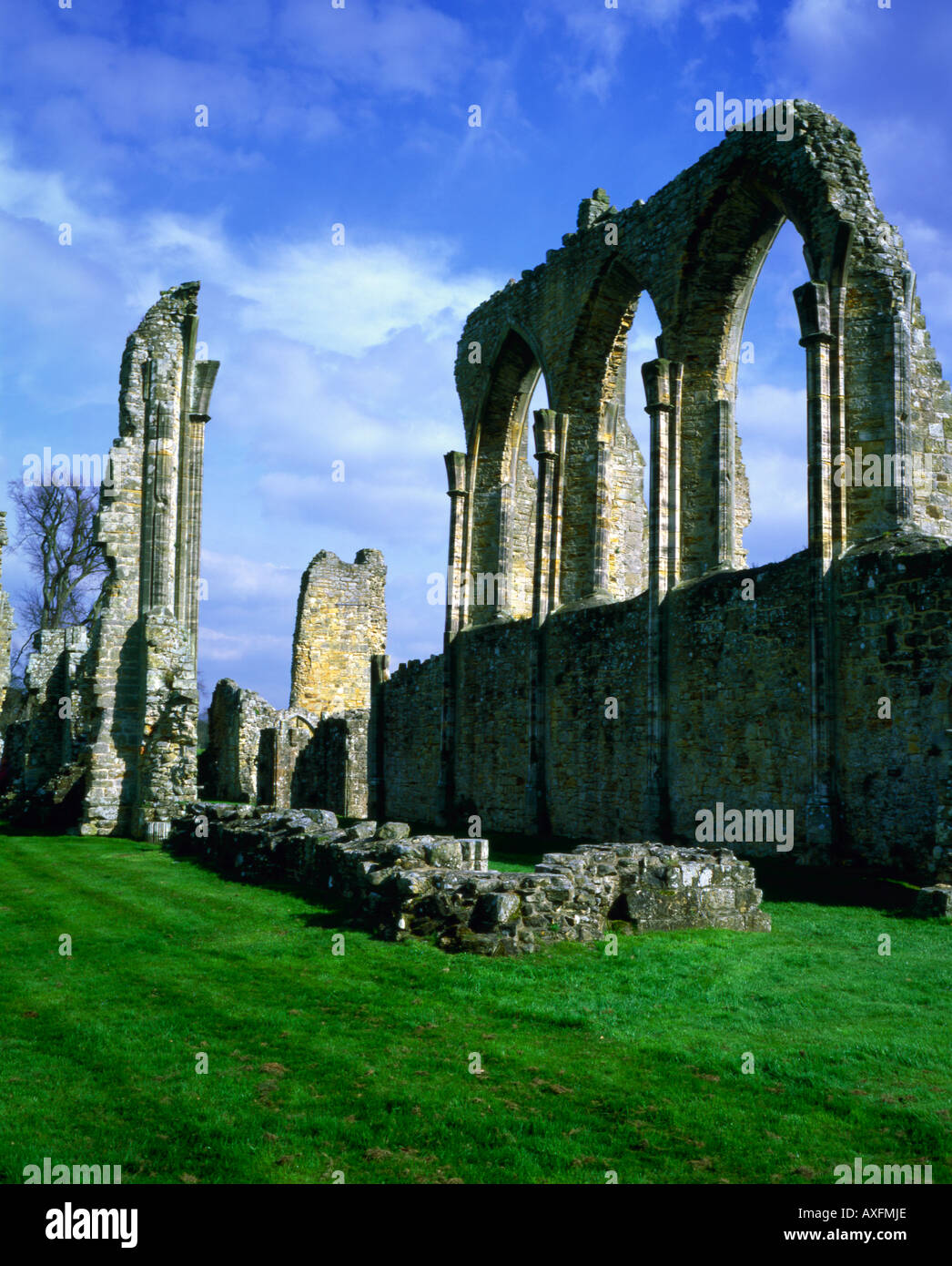 Ruins of Bayham Abbey Stock Photo - Alamy