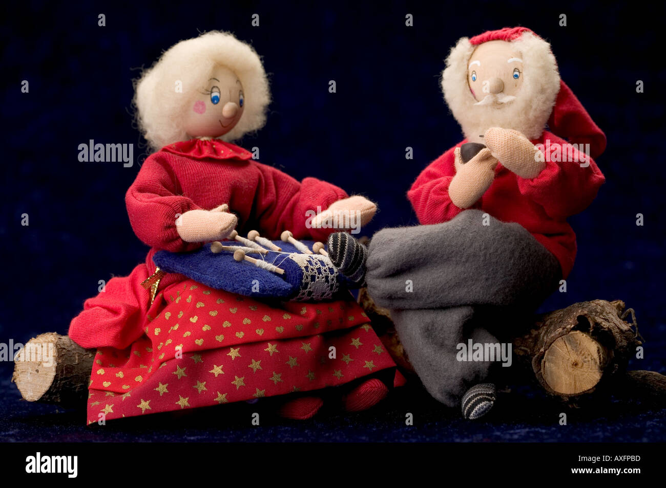 Christmas toy figures Stock Photo - Alamy