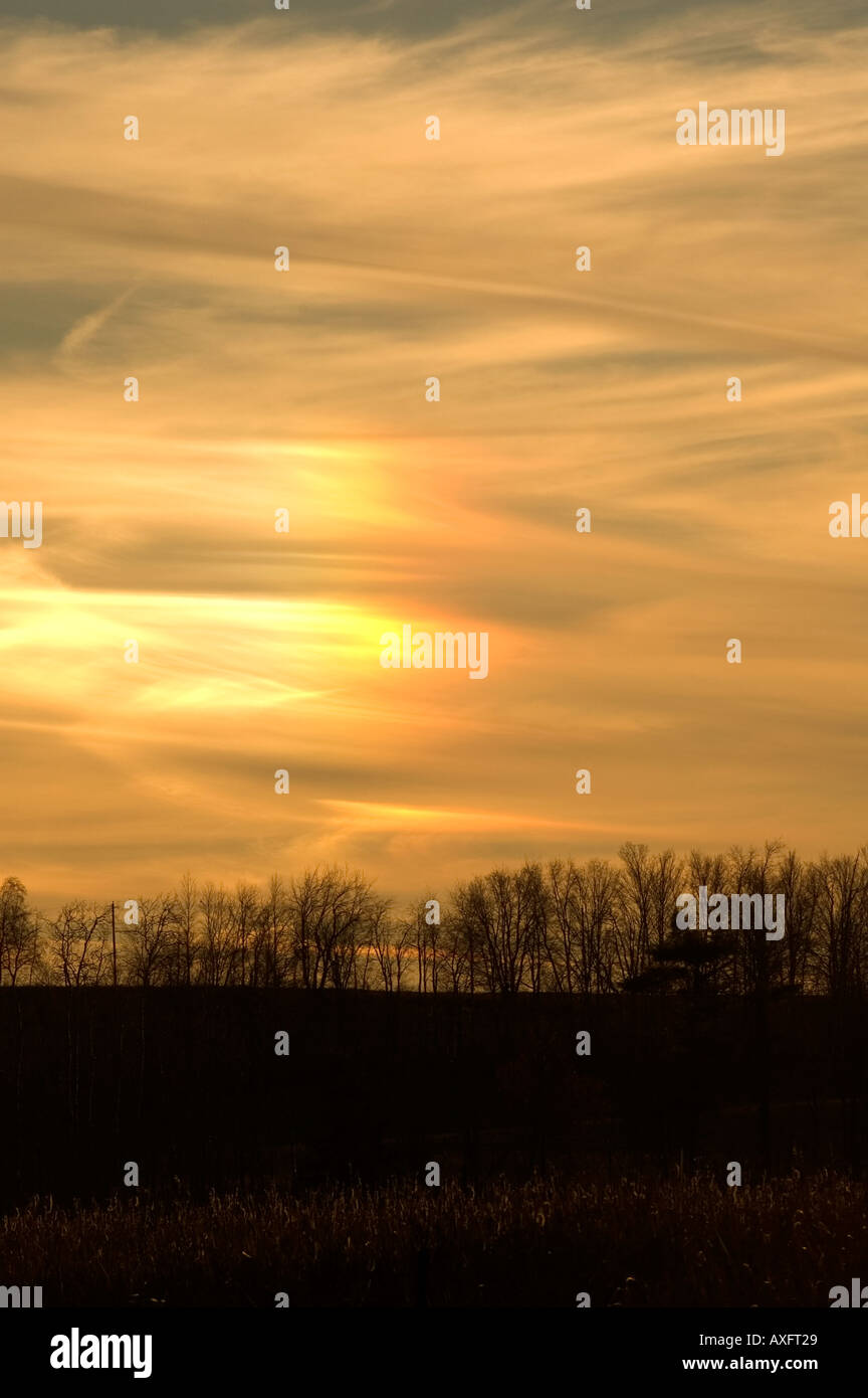 Sunset with sundog hi-res stock photography and images - Alamy