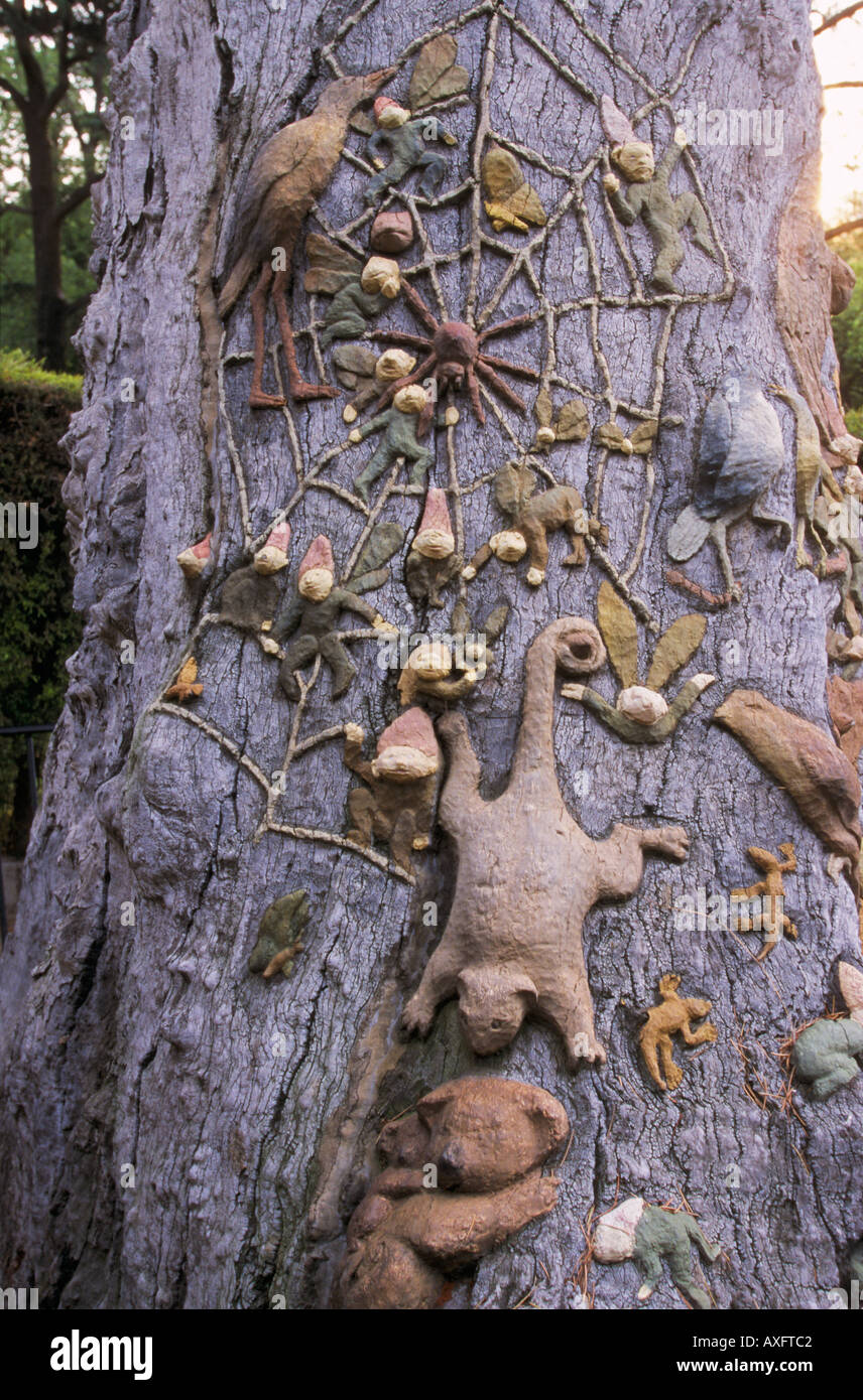 The Fairies’ Tree, Fitzroy Gardens, Melbourne, Australia Stock Photo ...