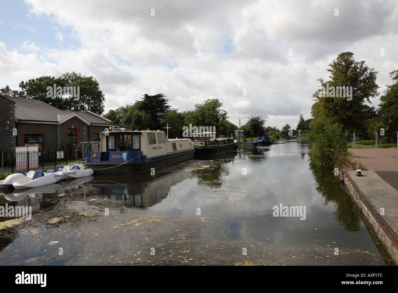 Twelfth Lock Blanchardstown Dublin - view of Royal Canal Stock Photo ...