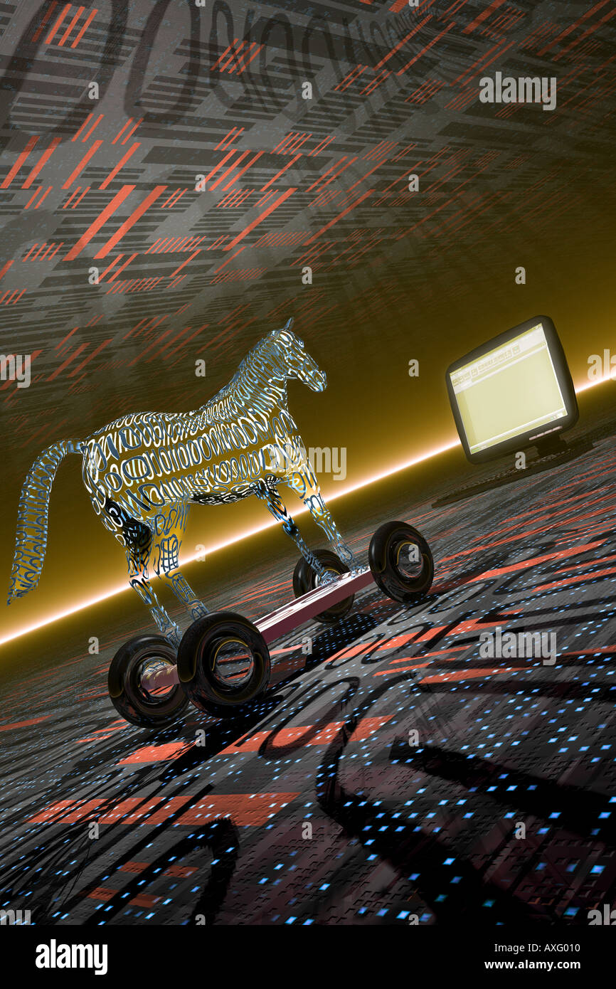 Horse computer virus hi-res stock photography and images - Alamy