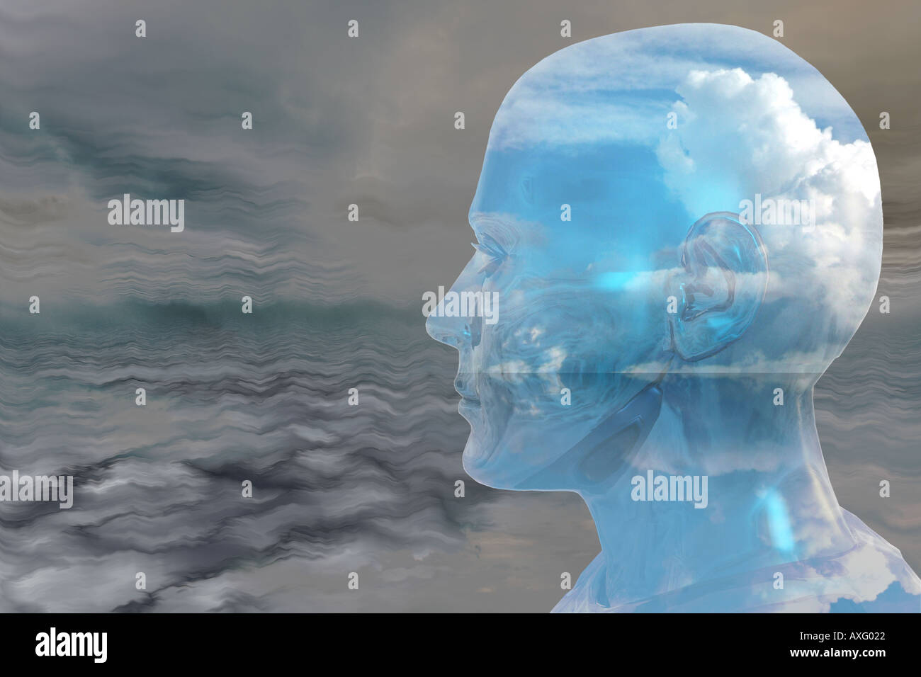 Calm in the eye of a storm Stock Photo - Alamy