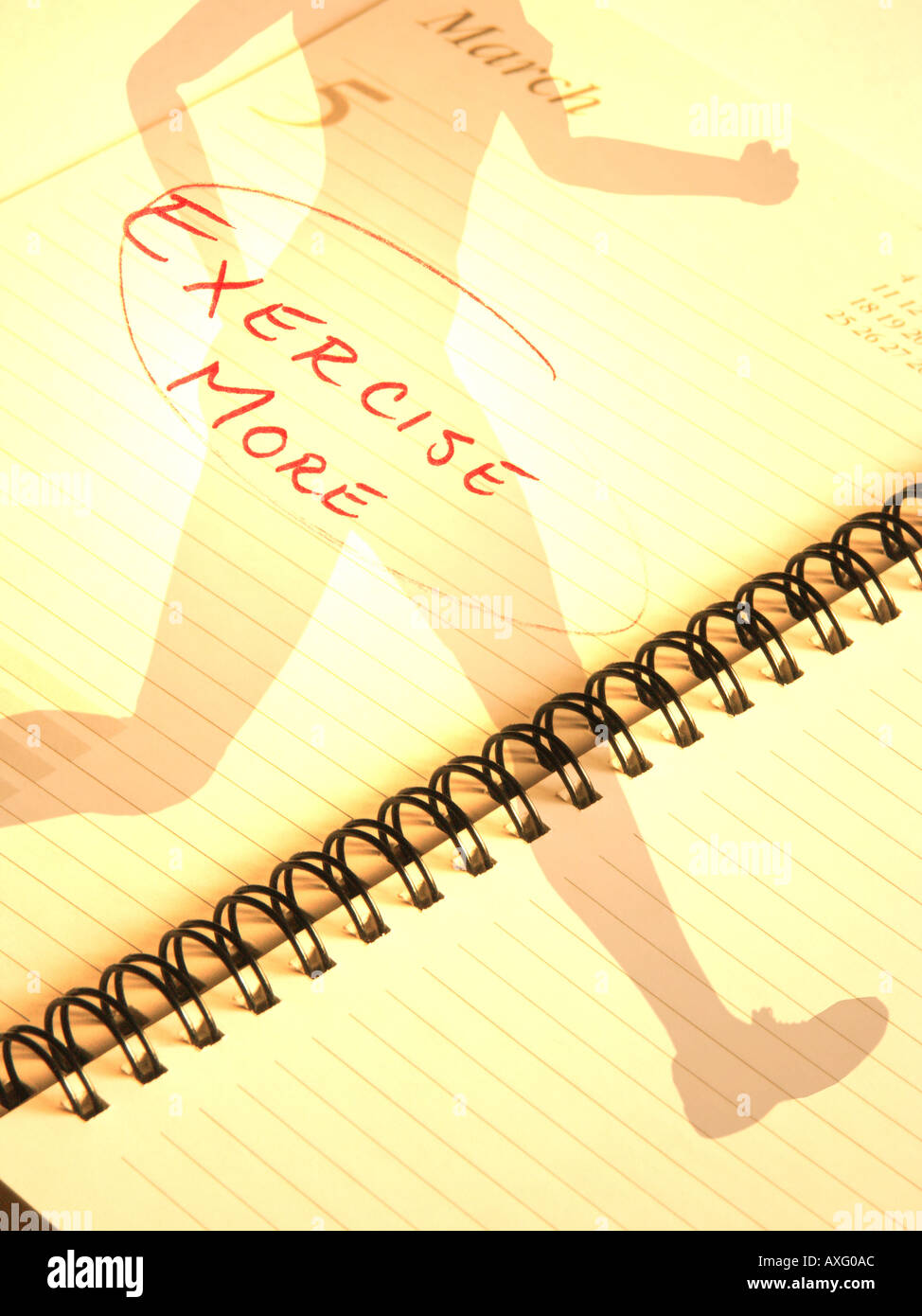Reminder to exercise more Stock Photo - Alamy