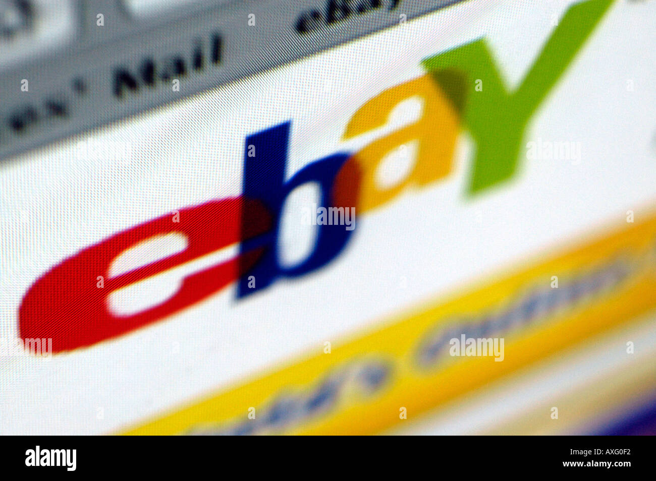 The eBay logo appears on it s home page on a computer Stock Photo - Alamy
