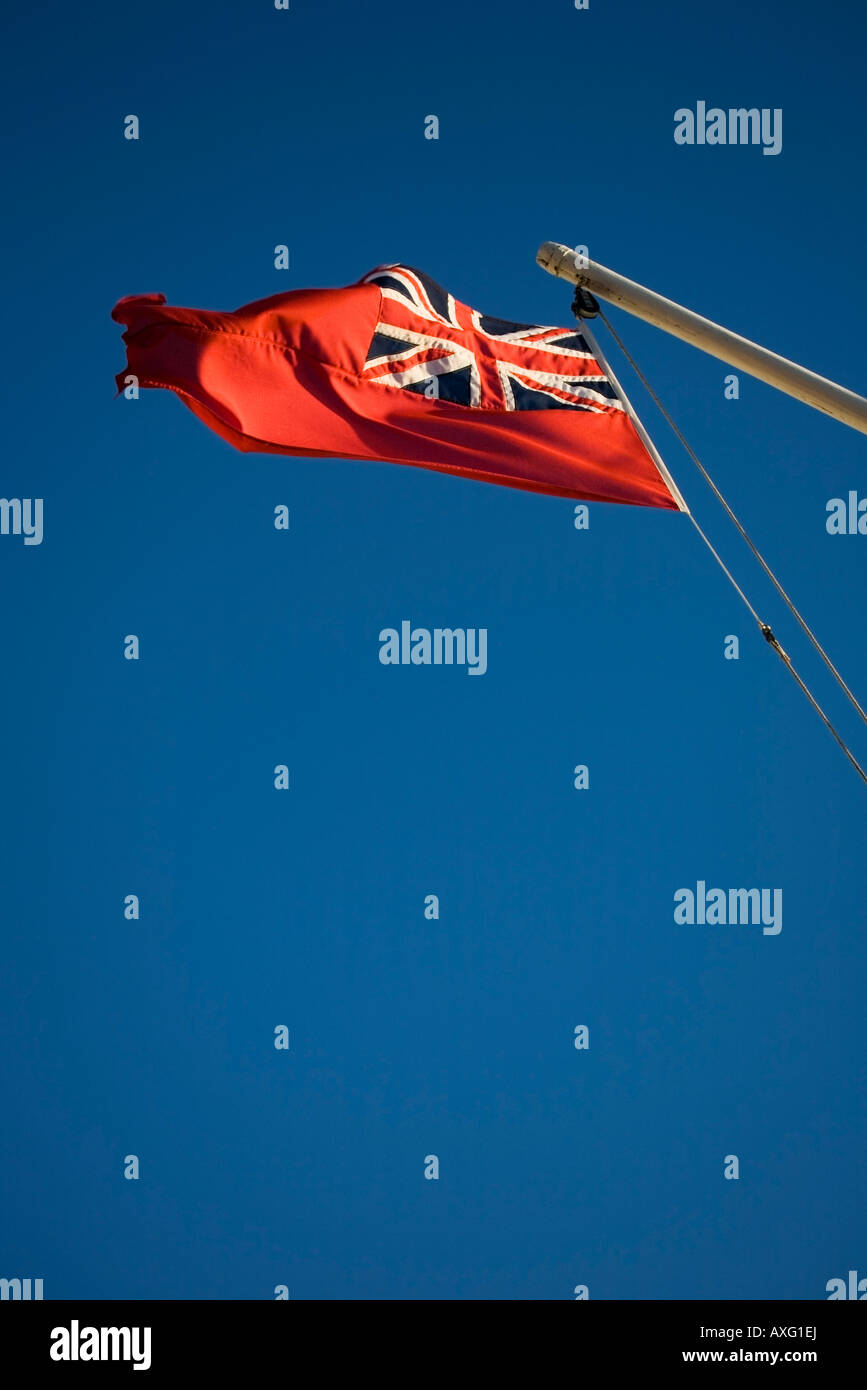 British Red Ensign flag Stock Photo - Alamy