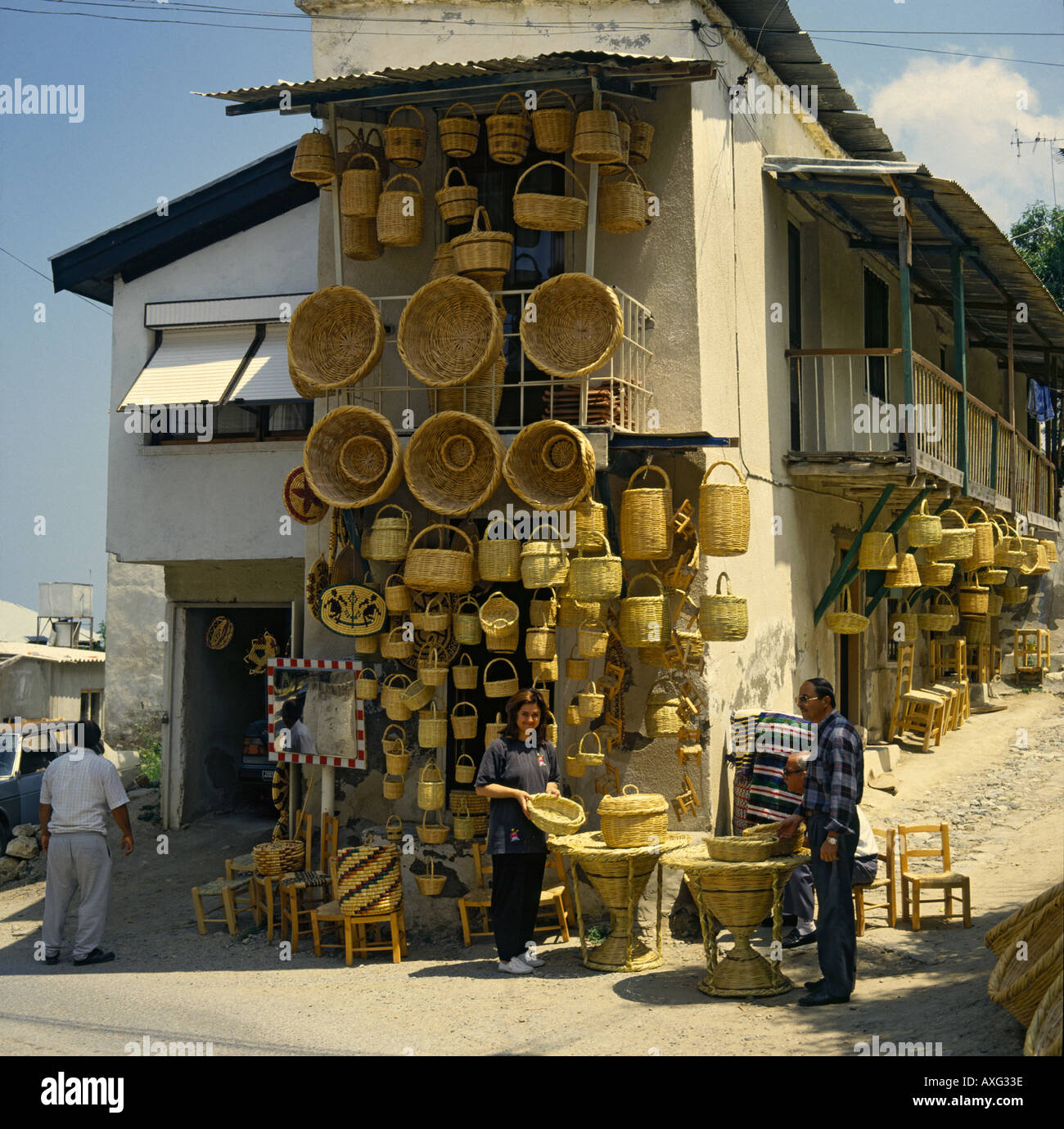 An old attractive village craft shop in the countryside with the front ...