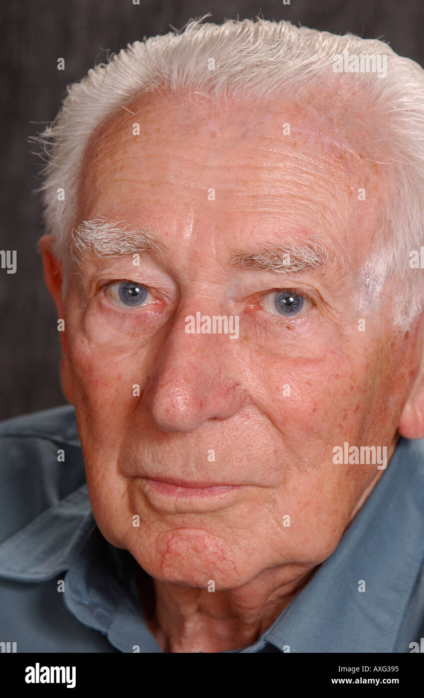 Portrait of a Male Senior Citizen Stock Photo - Alamy