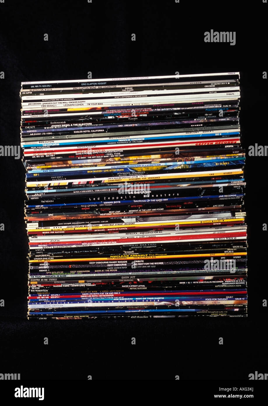 Albums records stack hi-res stock photography and images - Alamy
