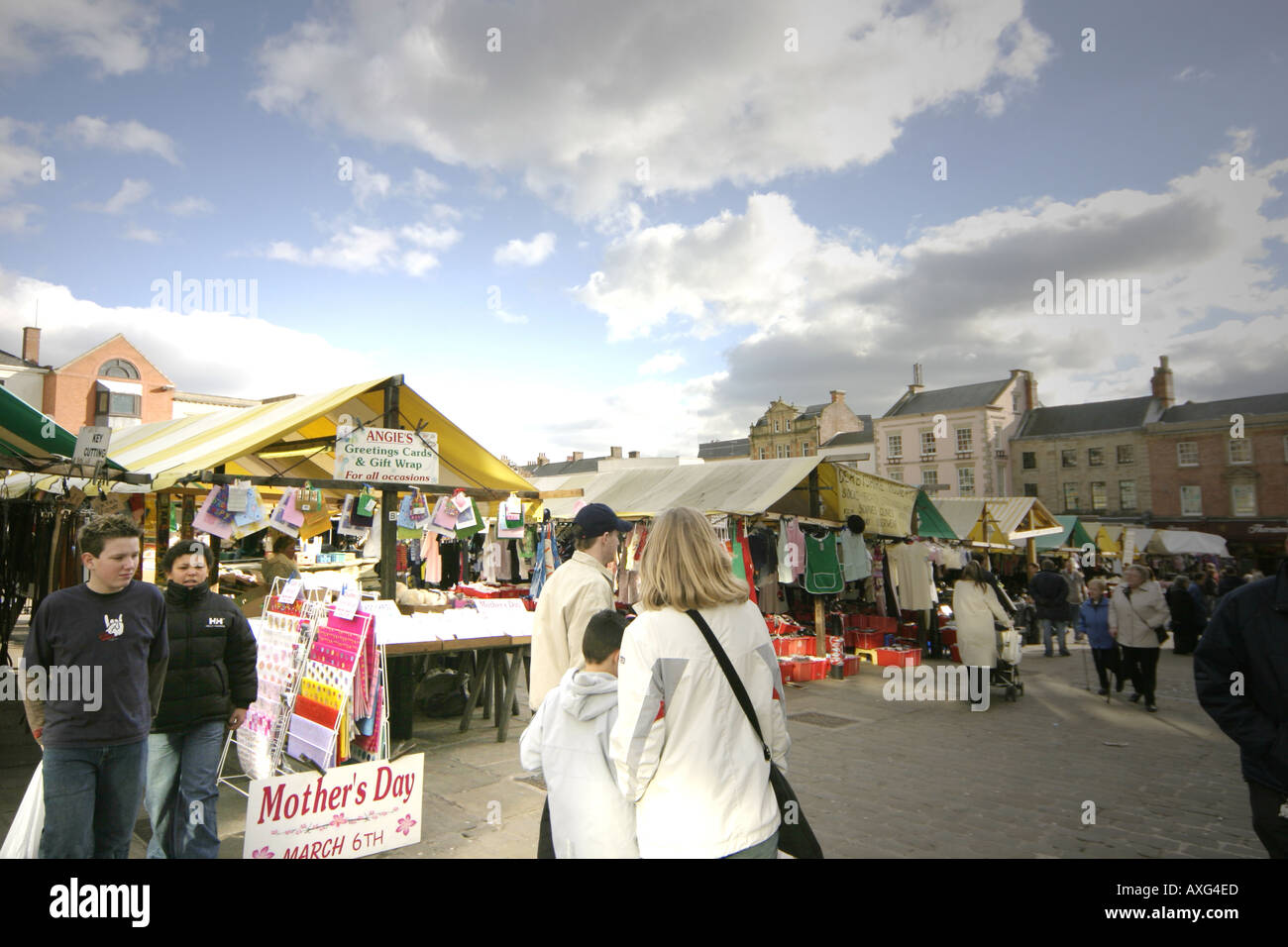 Chesterfield City Centre Market Derbyshire UK Stock Photo - Alamy