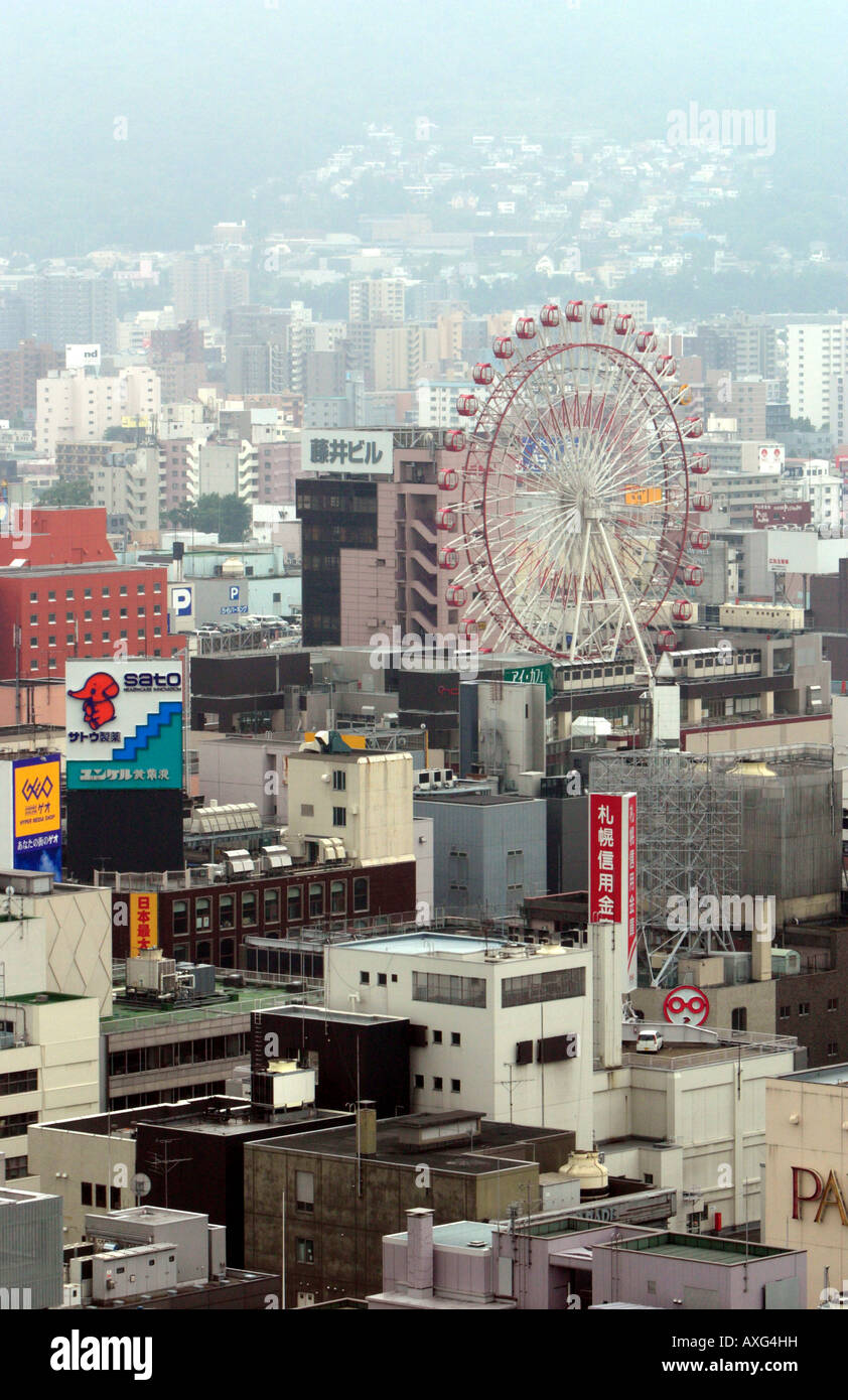 Panoramic city view from TV tower Sapporo Japan Stock Photo - Alamy