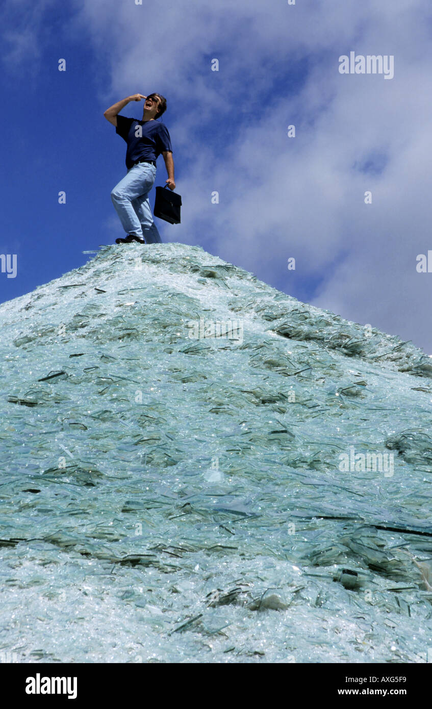 Man standing on top of a pyramid hi-res stock photography and images ...