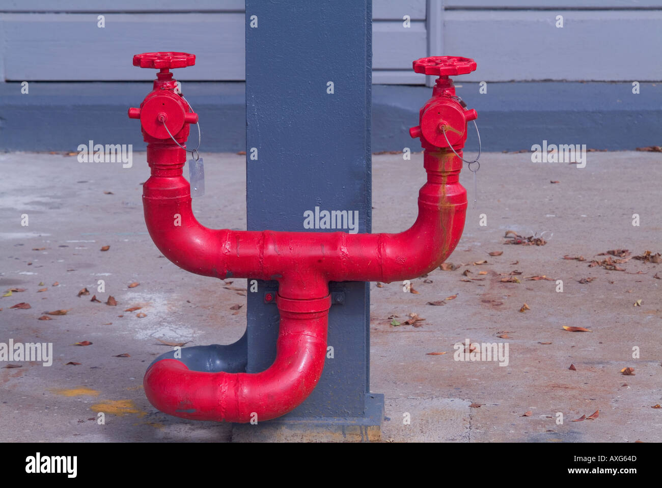 Double fire hydrant Stock Photo - Alamy