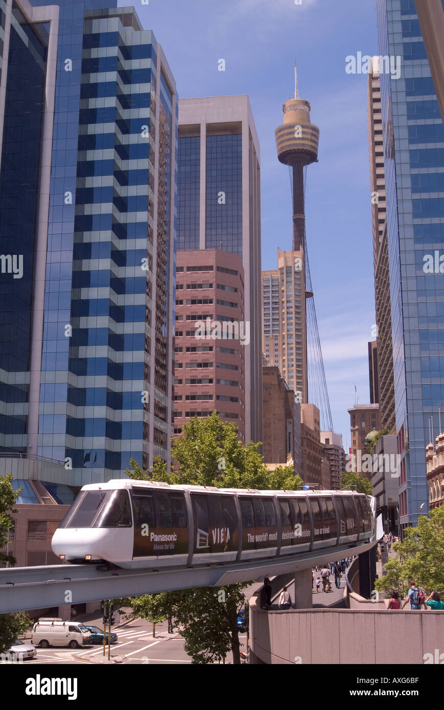 The old Sydney Monorail train system in Darling Harbour which was ...