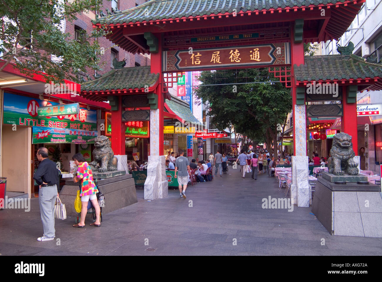 Dixon Street the heart of Sydney's Chinatown, Sydney, Australia Stock ...