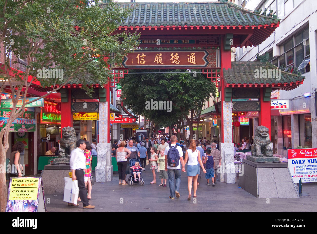 Dixon Street the heart of Sydney's Chinatown, Sydney, Australia Stock ...